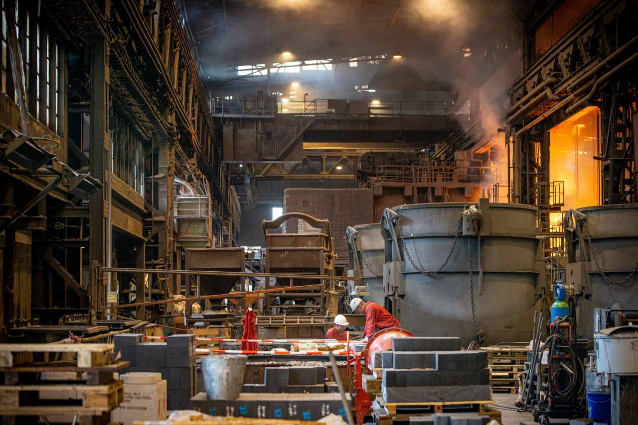Wirtschaftsminister Martin Dulig – Stahlwerk Gröditz – Crispin-Iven Mokry